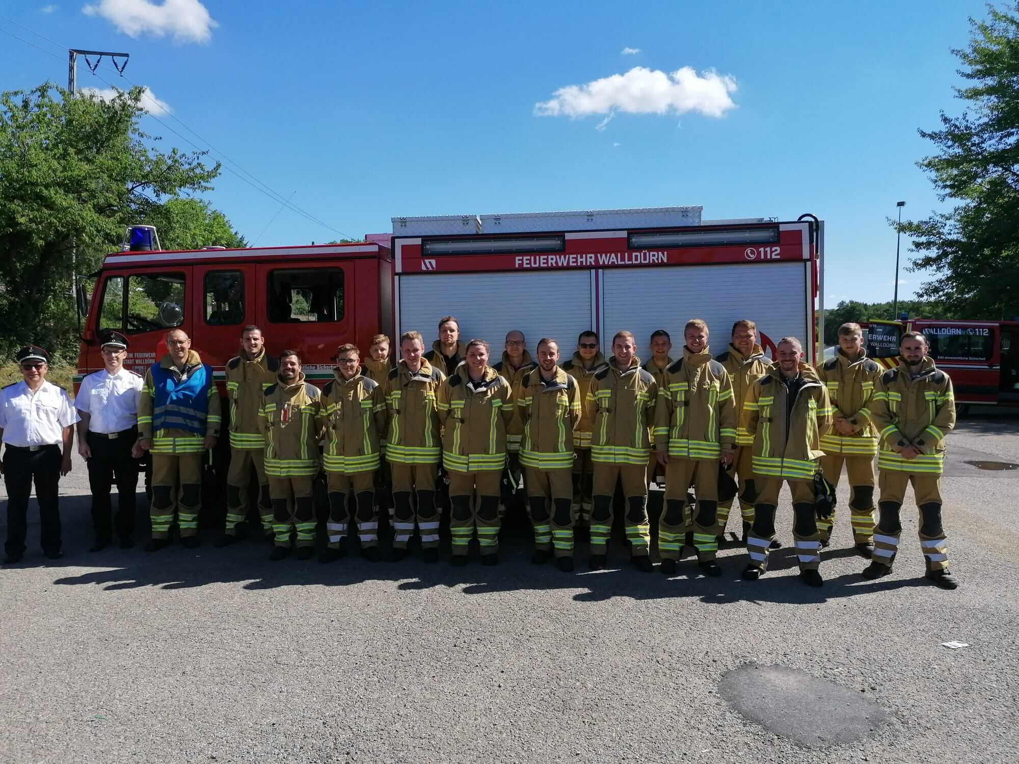 Abnahme des Leistungsabzeichens im Bronze - Feuerwehr Walldürn